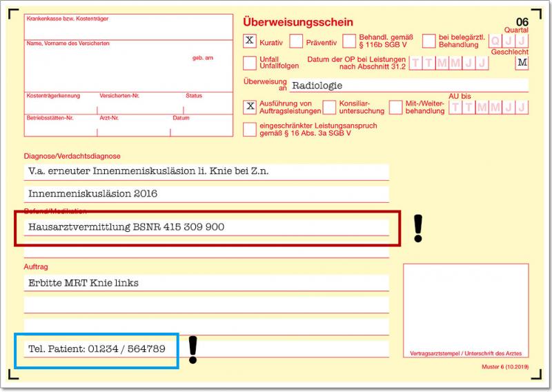 Hausarztvermittlungsfall | diagnostikzentrum Gießen